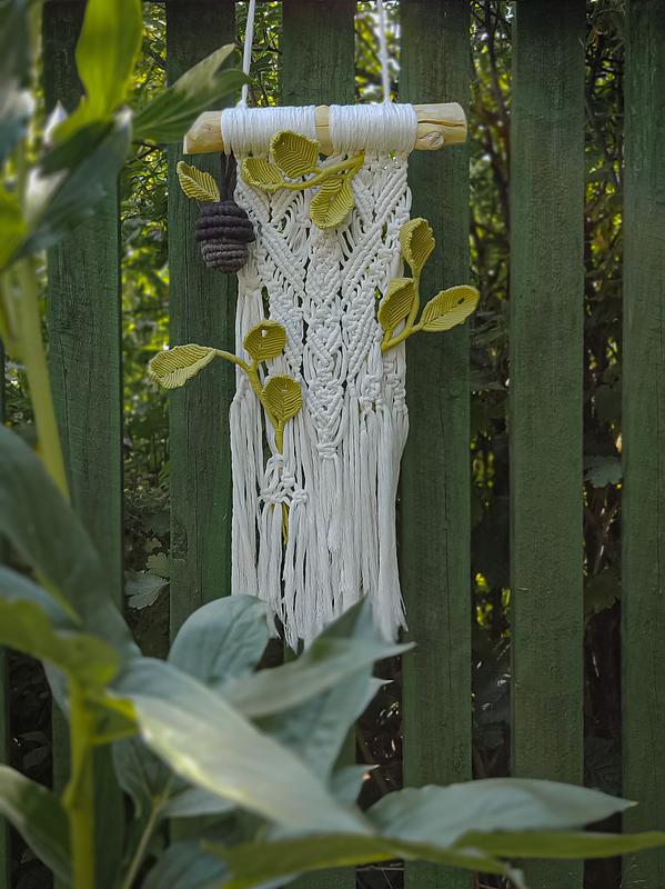 Макраме пан жолудь — ціна 600 грн у каталозі панно Купити товари для дому та побуту за доступною