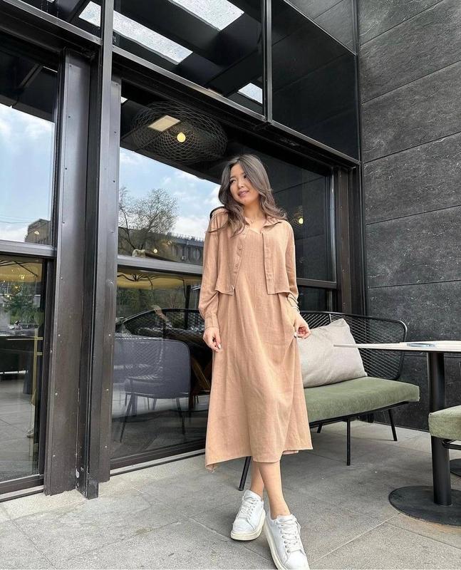 Стильний та невагомий костюм — ціна 910 грн у каталозі Костюми з сукнею Купити жіночі речі за