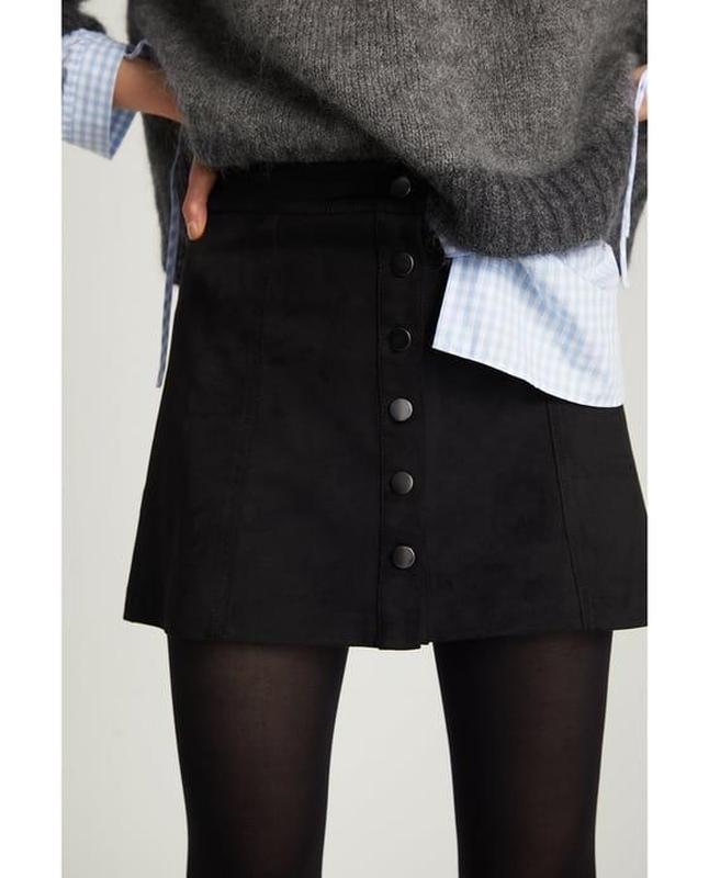 Спідниця під замш а силует — ціна 164 грн у каталозі Міні спідниці Купити жіночі речі за