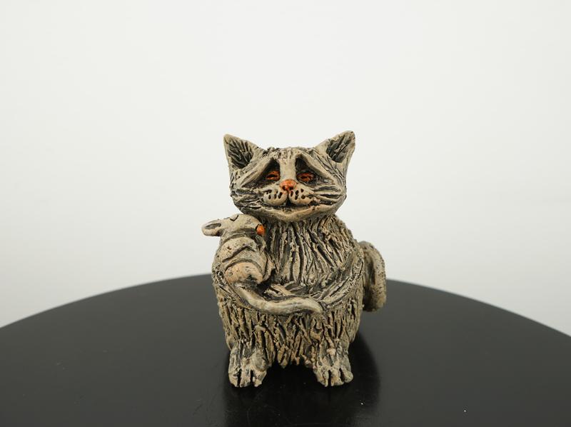 Кіт з мишкою фігурка сувенір — ціна 211 грн у каталозі Статуетки Купити товари для дому та