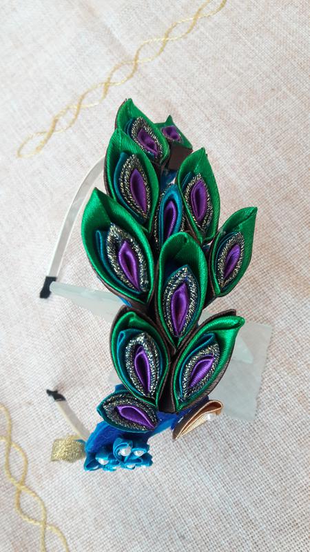 Обруч ручної роботи жар птиця — ціна 50 грн у каталозі Інші аксесуари Купити аксесуари за