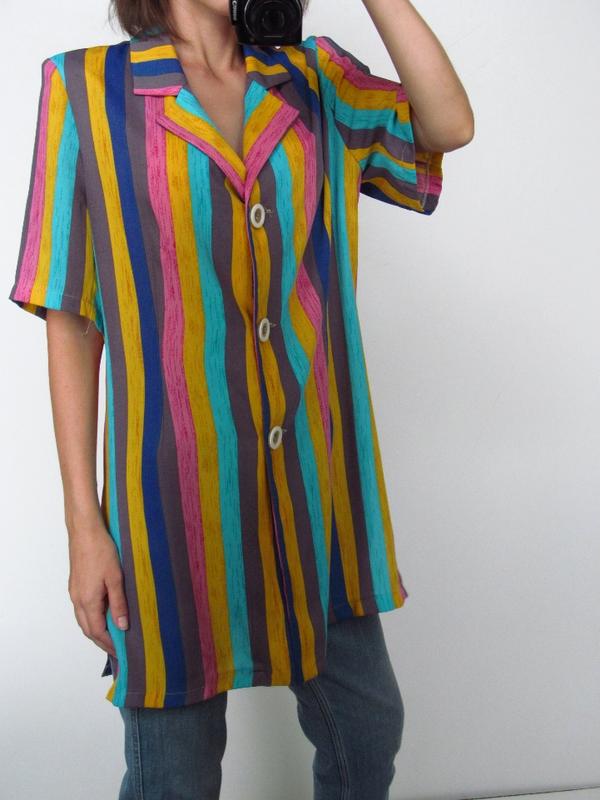 Яскравий кардиган у смужку ♥️ — ціна 130 грн у каталозі Кардигани Купити жіночі речі за