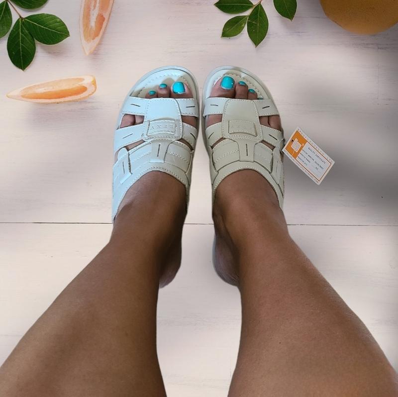 Кожаные шлепанцы — цена 500 грн в каталоге Шлепанцы Купить женские вещи по доступной цене на