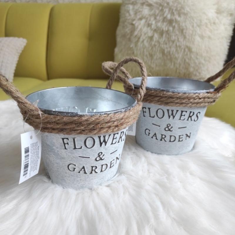 Декоративные ведерки для цветов декора — цена 120 грн в каталоге Кашпо Купить товары для дома и