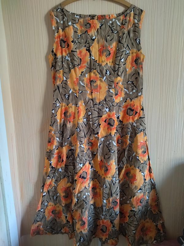 Плаття ситцеве довге — ціна 135 грн у каталозі Довгі сукні Купити жіночі речі за доступною ціною