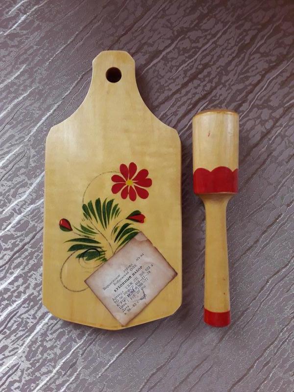 Досточка с толстовкой дерево винтаж ручная роспись — цена 250 грн в каталоге Разделочные доски