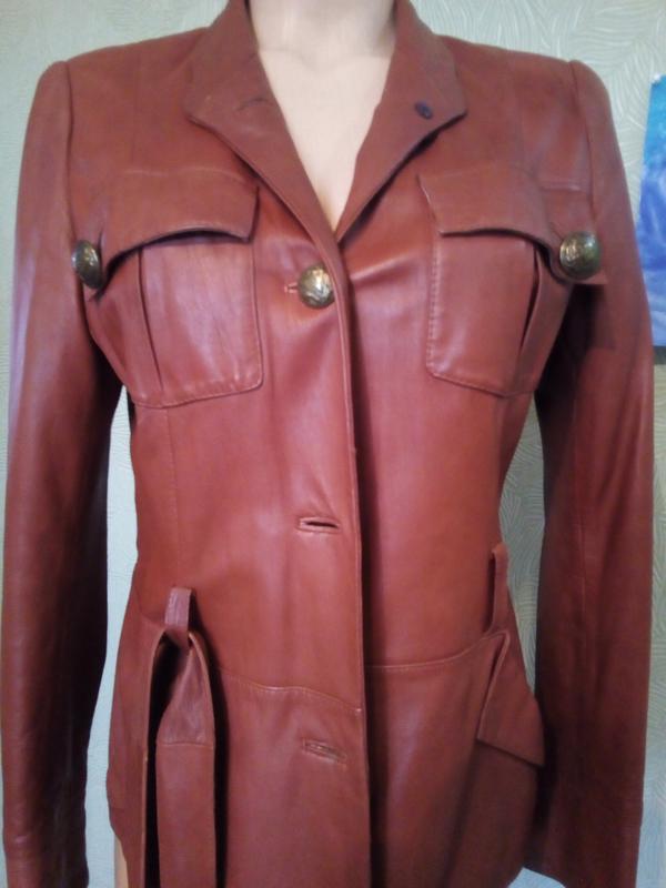 Шкіряна куртка — ціна 300 грн у каталозі Куртки Купити жіночі речі за доступною ціною на Шафі