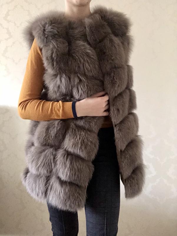 Хутряна жилетка — ціна 1199 грн у каталозі Жилетки Купити жіночі речі за доступною ціною на Шафі