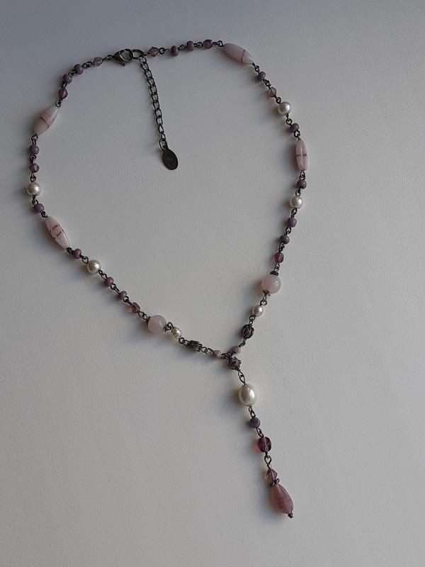 Красиве намисто зі скляними намистинами — ціна 120 грн у каталозі Кольє і намиста Купити