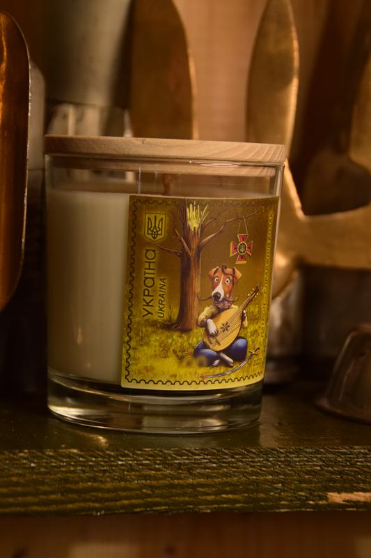 Арома свічка соєвий віск пес патрон — ціна 550 грн у каталозі Свічки Купити товари для дому та