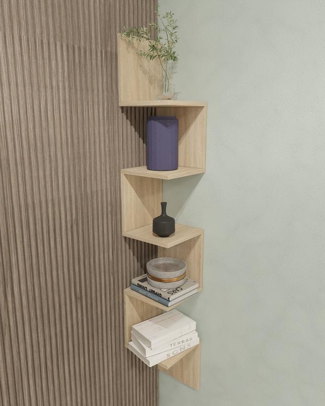 Кутова полиця стелаж для дому поличка змійка полиця навісна настінна Nf 21 — ціна 699 грн у