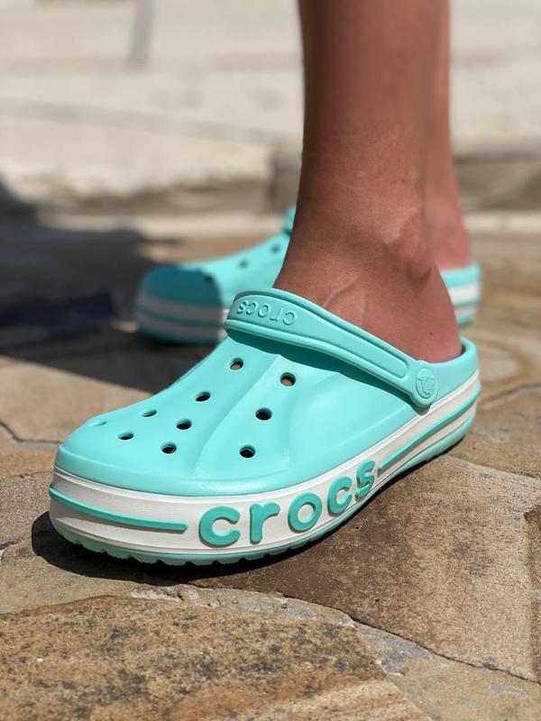 Turquoise crocs store