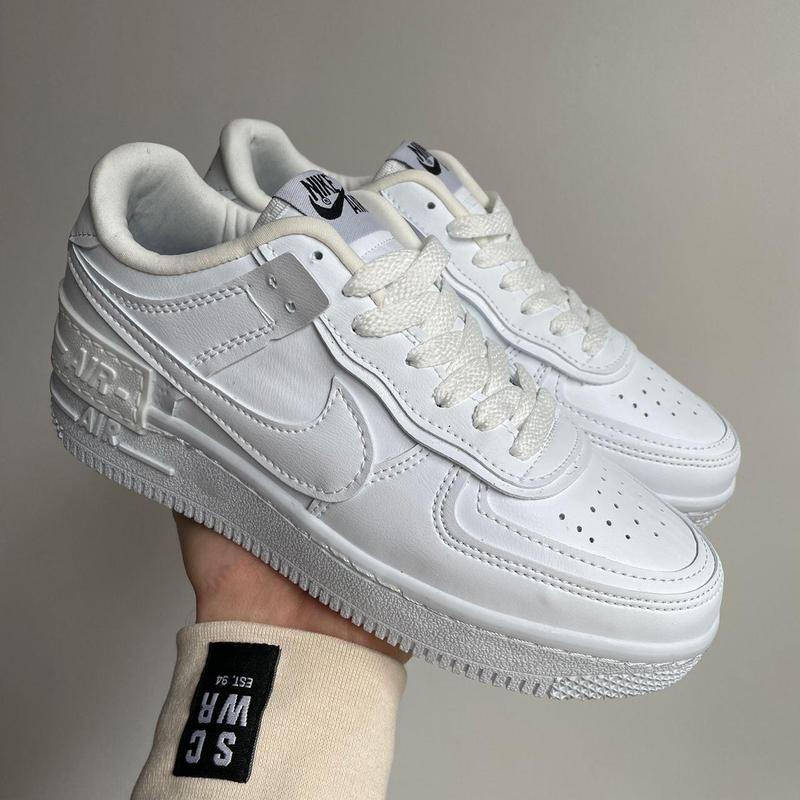Женские кроссовки nike air force 1 shadow full white — цена 1850 грн в ...