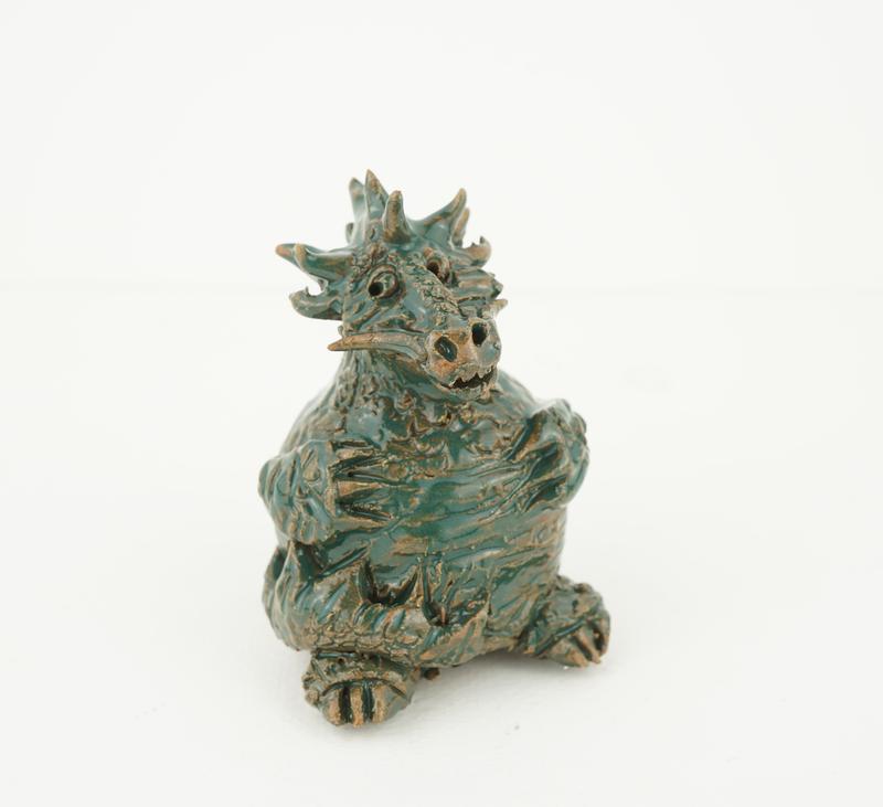 Дракон зелений статуетка символ 2024 року подарунок на рік дракона — ціна 155 грн у каталозі