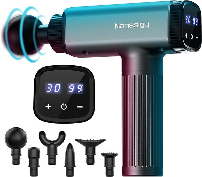 Nanssigy muscle massage gun gun, 30-позиционный регулируемый массажер ...