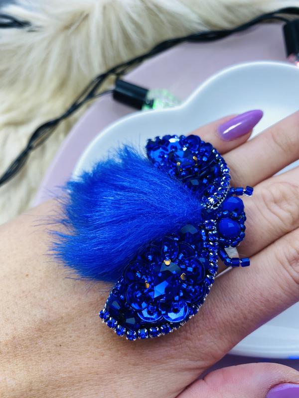 Знижка брошка метелик з бісеру — ціна 250 грн у каталозі Брошки Купити аксесуари за доступною