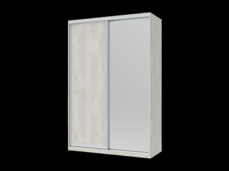 Шафа купе Doros сіті лайт біле дерево 1 дсп 1 дзеркало 150х60х225