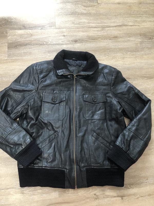 Кожаная куртка — цена 1100 грн в каталоге Куртки Купить мужские вещи по доступной цене на Шафе