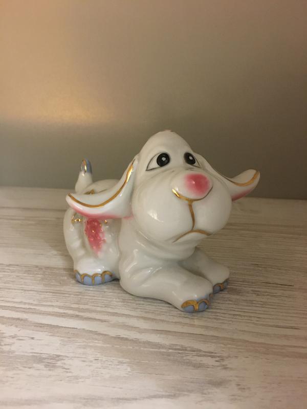 Фарфоровая статуэтка щенок — цена 250 грн в каталоге Статуэтки Купить товары для дома и быта по