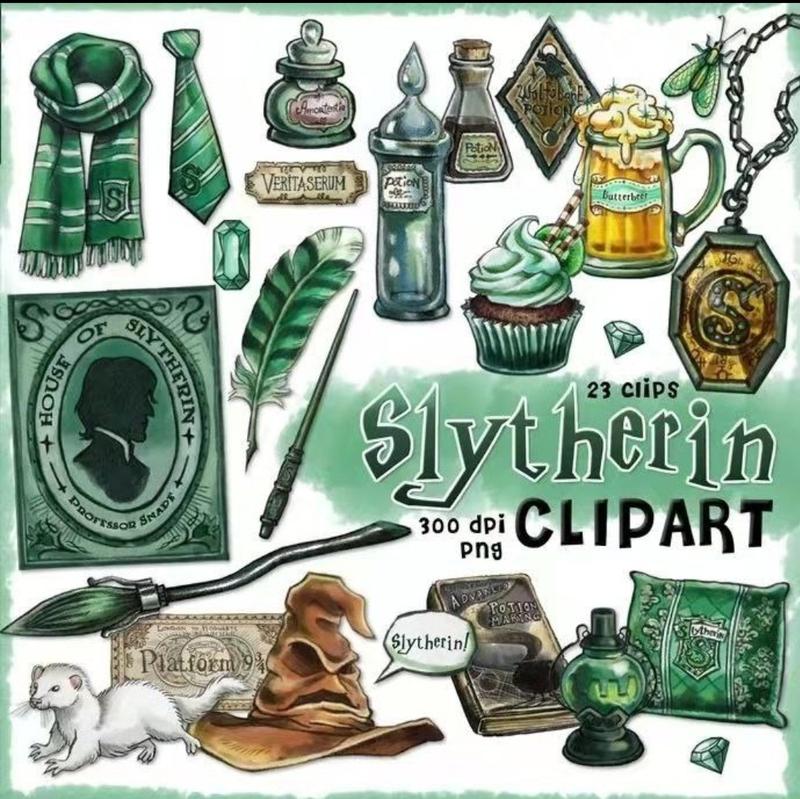 Стикерпак слизерин гарри поттер — ціна 60 грн у каталозі Листівки і конверти Купити товари для