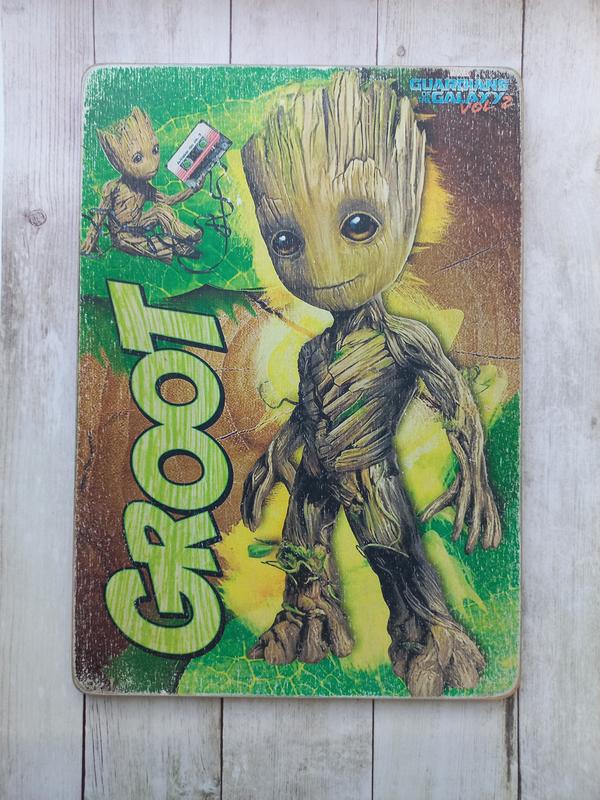 Деревяний постер з ґрутом вартові галактики — ціна 250 грн у каталозі Постери Купити товари