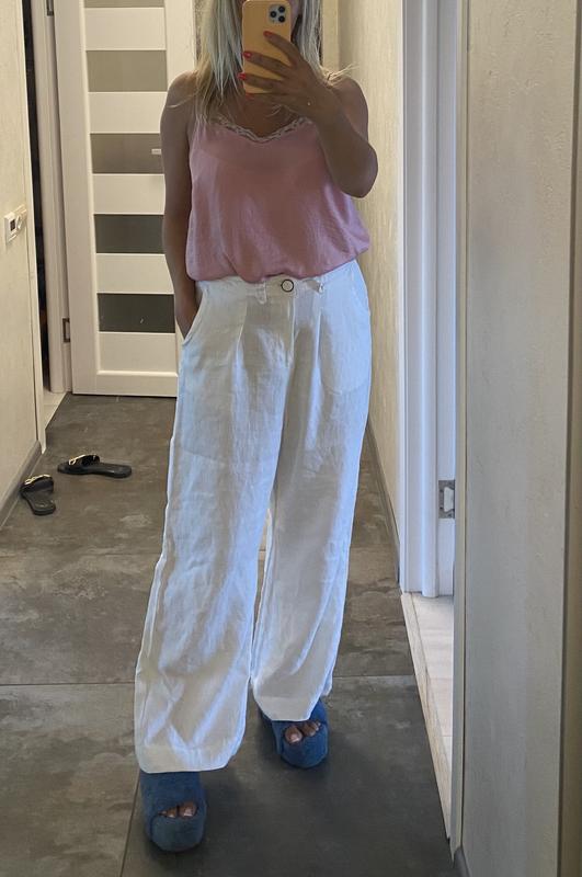 Брюки палаццо льон італія — ціна 350 грн у каталозі Брюки Купити жіночі речі за доступною ціною