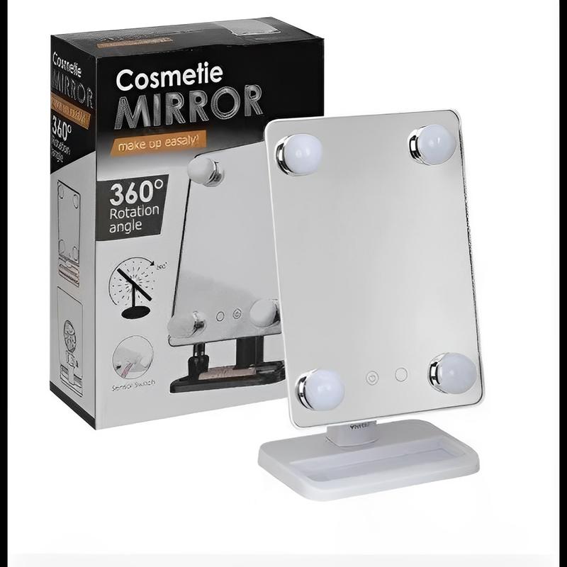 Компактне дзеркало з підсвіткою для макіяжу Mch Cosmetie Mirror 360 Rotation Angel з Led