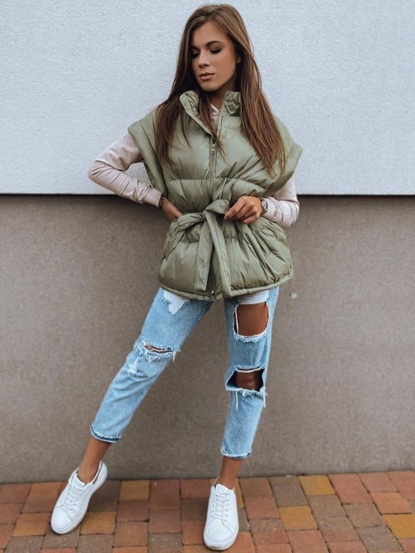 Жилетка оливка синтепон 150 — ціна 699 грн у каталозі Жилетки Купити жіночі речі за доступною