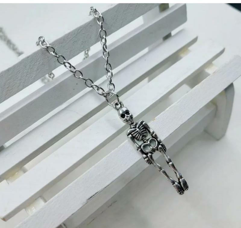 Подвеска кулон скелет готика — ціна 140 грн у каталозі Кулони Купити аксесуари за доступною