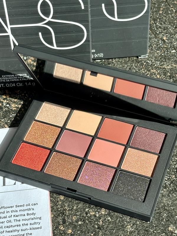 nars extreme effects eyeshadow palette review swatches Nars 1500