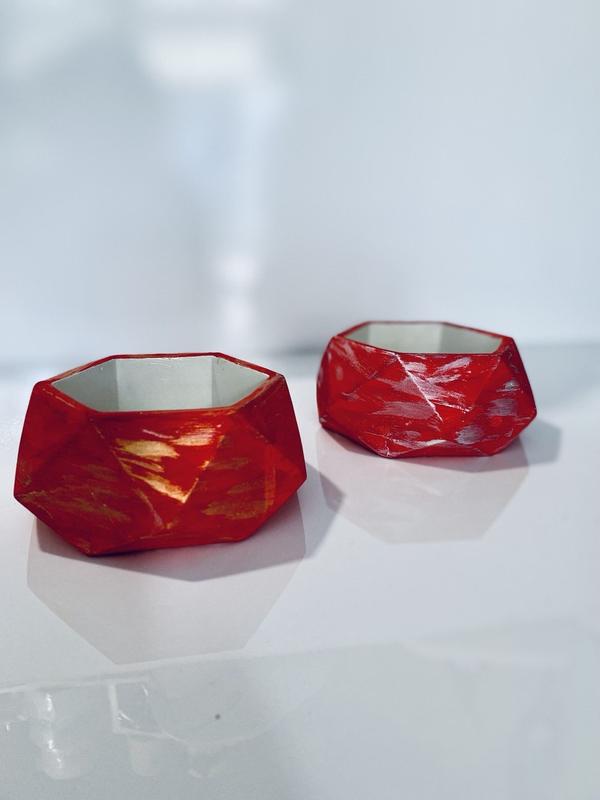 Гіпсові кашпо «геометрія — ціна 115 грн у каталозі Кашпо Купити товари для дому та побуту за