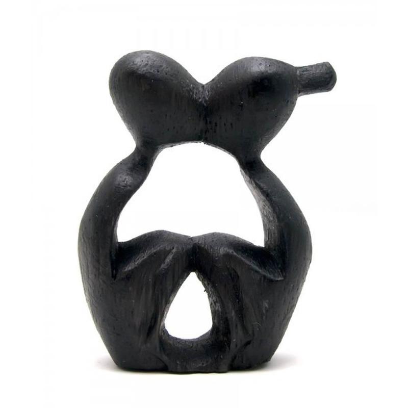 Статуэтка целующаяся пара дерево 24368 — цена 102 грн в каталоге Статуэтки Купить товары для