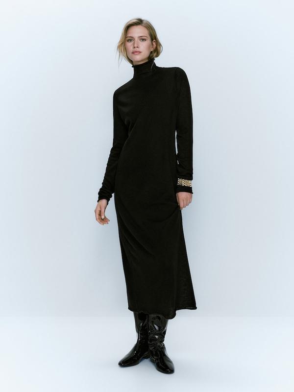 Длинное шерстяное платье massimo dutti — цена 3200 грн в каталоге ...