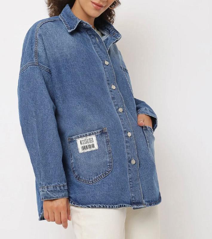 Джинсова сорочка — ціна 730 грн у каталозі Куртки Купити жіночі речі за доступною ціною на Шафі