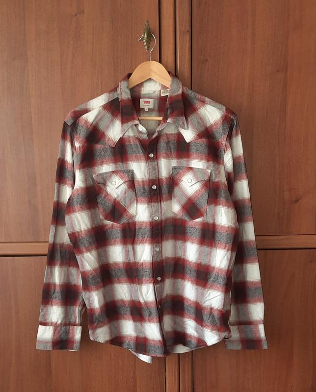 Теплая мужская рубашка levi's | levis — цена 699 грн в каталоге Рубашки ...