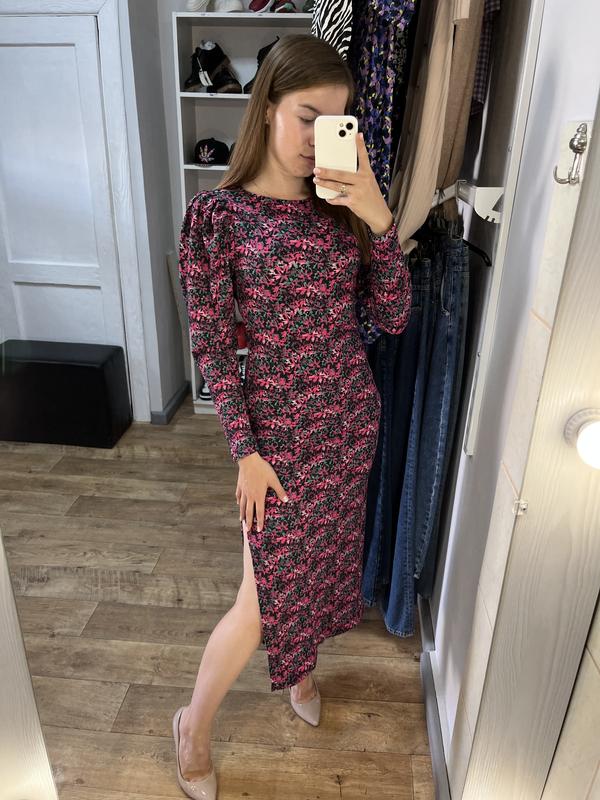 Сукня міді з принтом — ціна 700 грн у каталозі Сукні міді Купити жіночі речі за доступною ціною