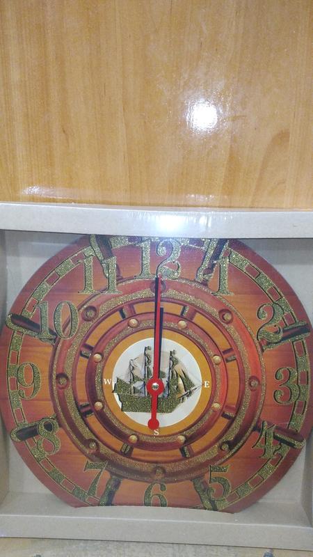 Настенные часы круглые на морскую тематику — цена 255 грн в каталоге Часы Купить товары для дома