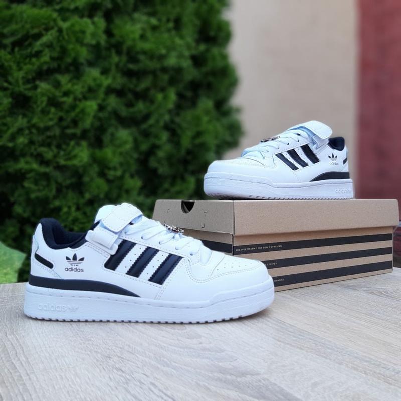 Adidas forum кросівки білі жіночі шкіряні адідас форум кеди 2023 — ціна ...