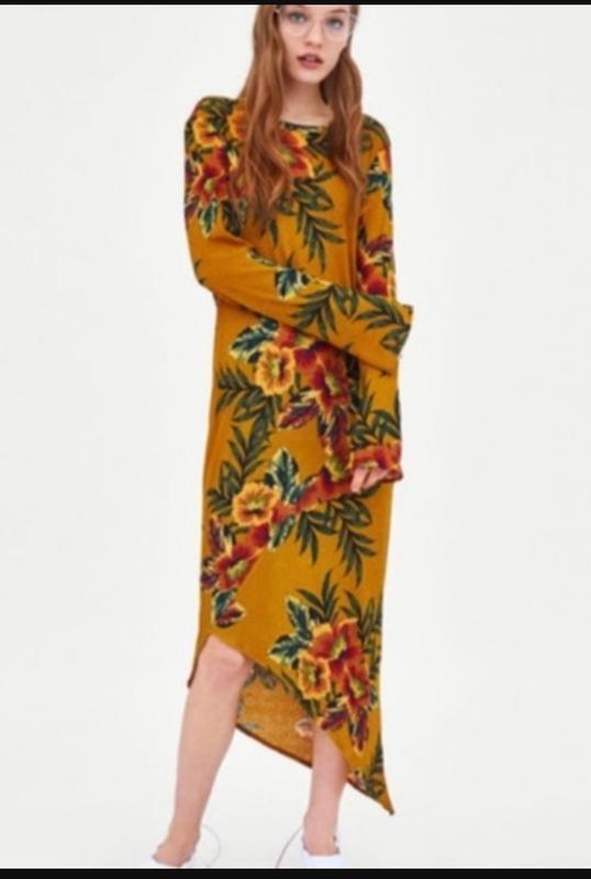 Брендовое платье Zara цветы турция — цена 638 грн в каталоге Вечерние платья Купить женские вещи