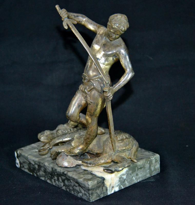 Статуэтка юноша и кабан — цена 3500 грн в каталоге Статуэтки Купить товары для дома и быта по