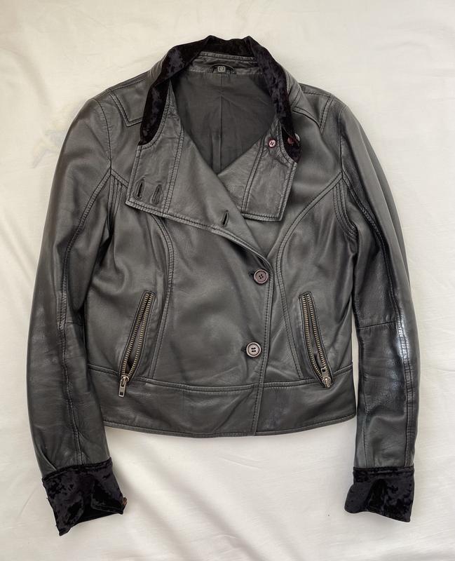 Вінтажна шкіряна куртка 100 шкіра дуже мʼяка — ціна 318 грн у каталозі Куртки Купити жіночі