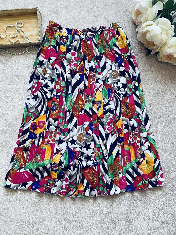 Яскрава спідниця пліссе — ціна 159 грн у каталозі Міді спідниці Купити жіночі речі за доступною