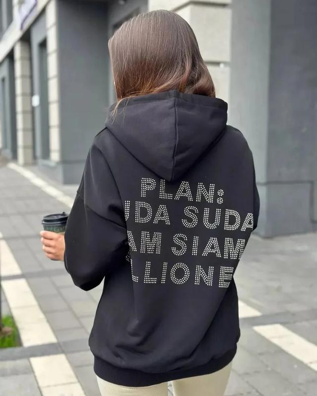 Худі/ толстовка plan millioner напис стразами/худи план миллионер — цена 2574 грн в каталоге ...