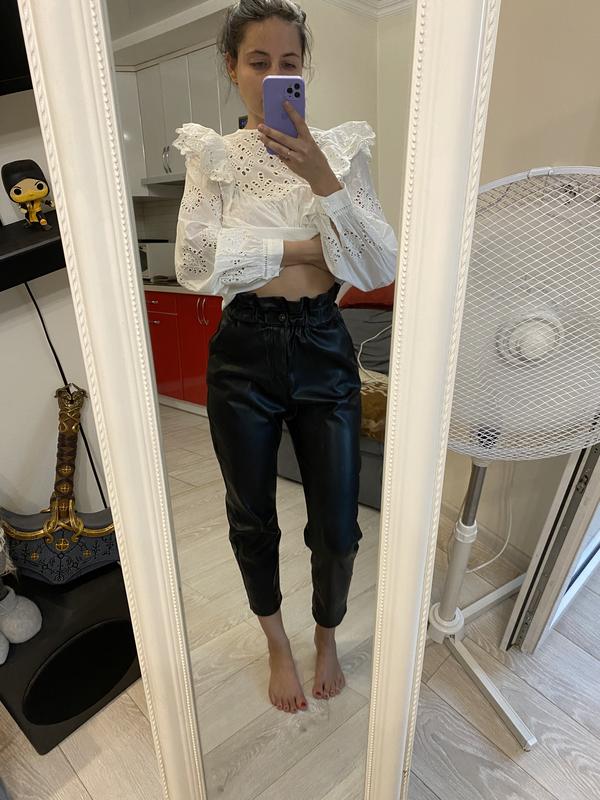 Штанці зі шкірками — ціна 250 грн у каталозі Брюки Купити жіночі речі за доступною ціною на Шафі