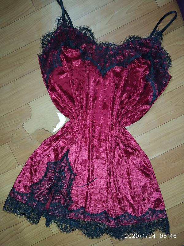 Бархатний пенюар — ціна 350 грн у каталозі Нічні сорочки Купити жіночі речі за доступною ціною