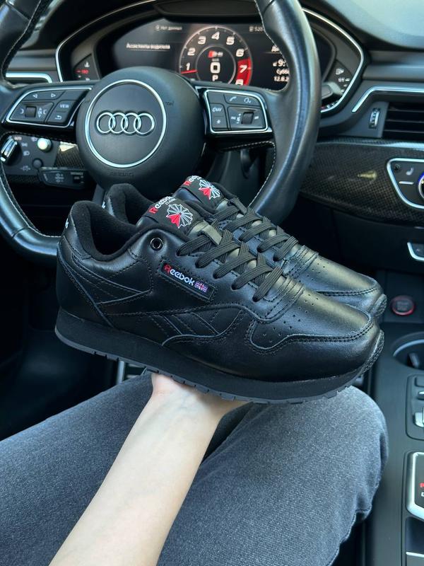 Женские черные кожаные кроссовки в стиле reebok classic 🆕 кроссовки ...