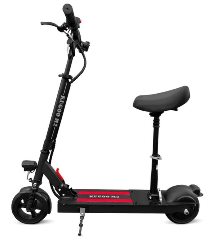 Электросамокат kugoo m2 500w 9.6ah черный + сиденье самокат электро ...
