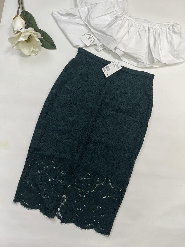 Красива ажурна юбка h&m. довжина міді . — ціна 580 грн у каталозі Міді ...