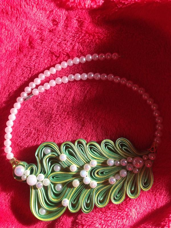 Кольє «перо павича — ціна 200 грн у каталозі Кольє і намиста Купити аксесуари за доступною