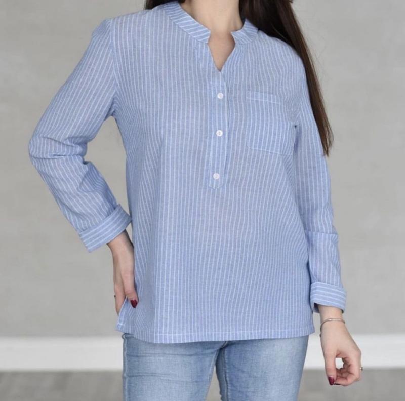 Сорочка лляна жіноча — ціна 399 грн у каталозі Сорочки Купити жіночі речі за доступною ціною на